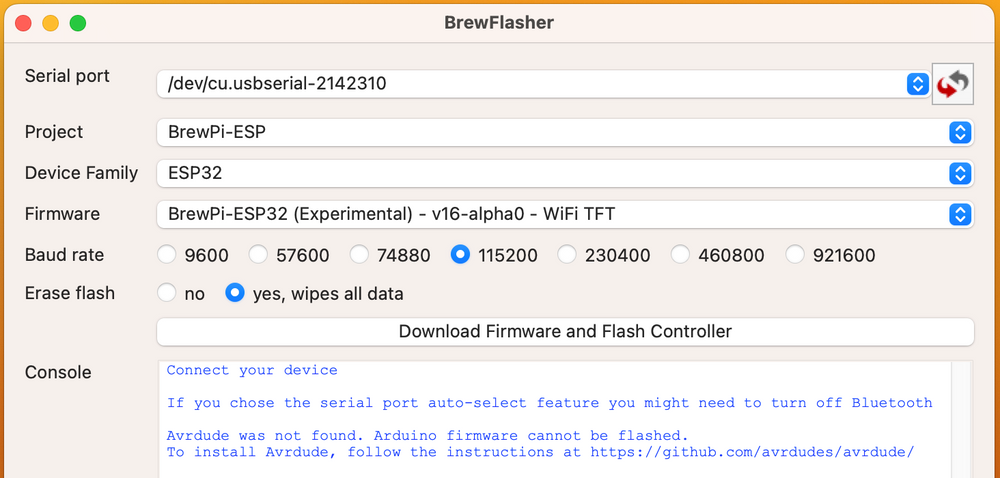 Using BrewPi-ESP with Fermentrack 2